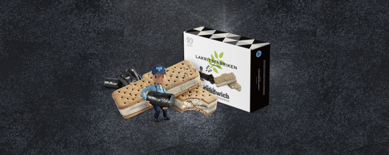 Hemglass och Lakritsfabriken lanserar Sandwich Saltlakrits | Hemglass